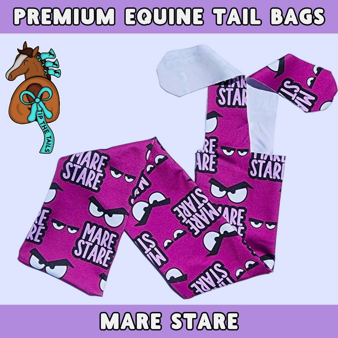 Mare Stare Equine Tail Bag, Angry Mare Horse Gift for Equestrian ...