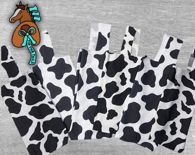 Cow Print Equine Mane Bag Set, Horse Mane Bags for Equestrian Gifts ...