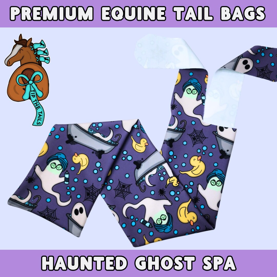 Haunted Spa Halloween Equine Tail Bag Ghost Tail Bags for Horse Tail ...