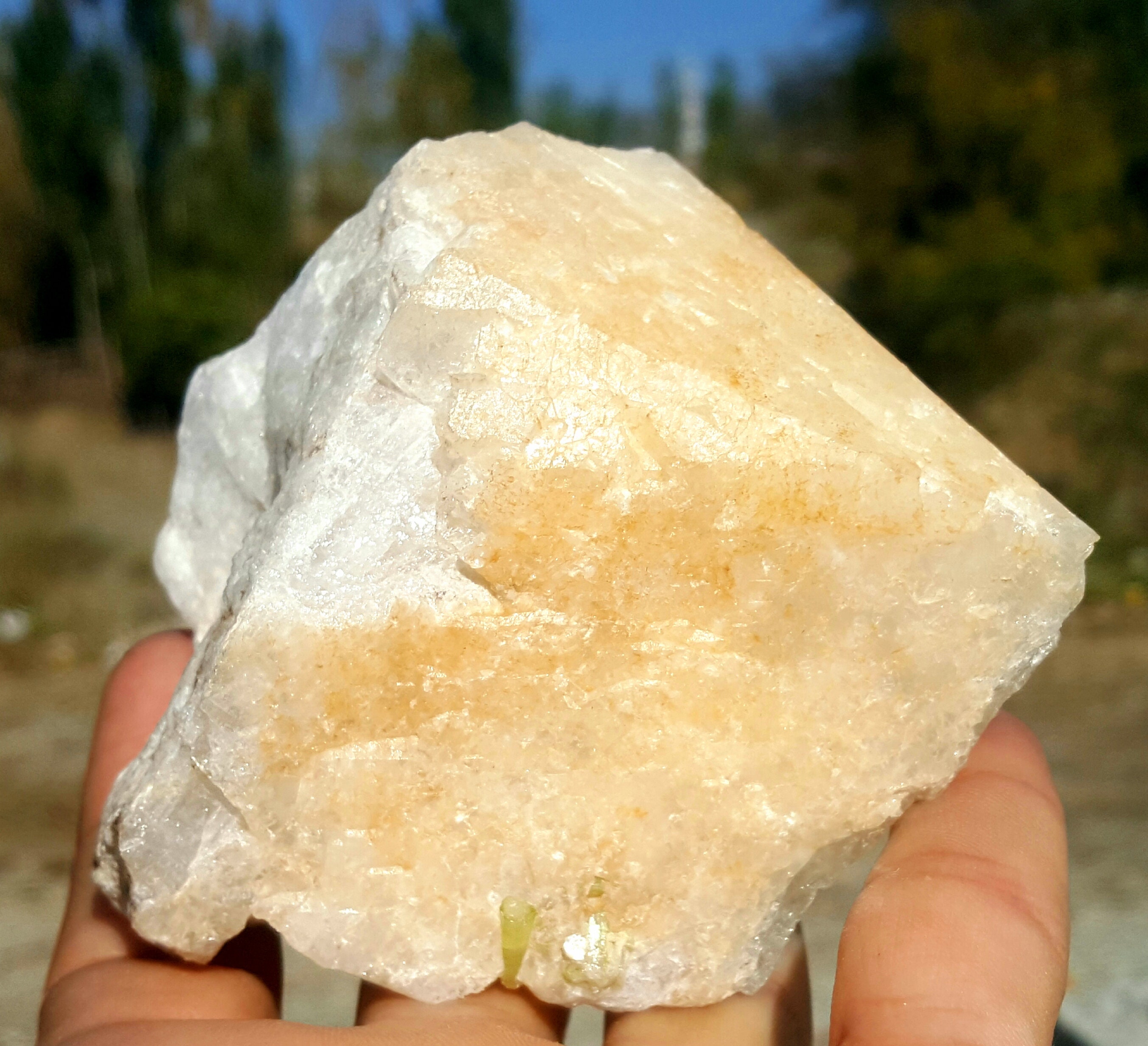 629 Grams Pollucite Terminated Crystal World Rare Pollucite Top Quality ...