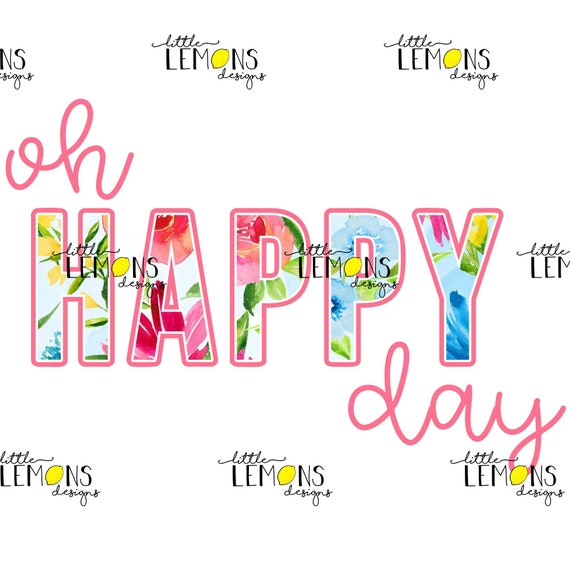 Oh happy day png | Etsy