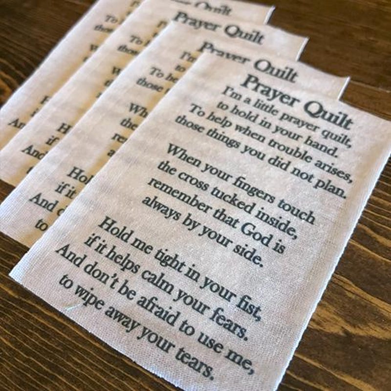 Prayer Quilts With Cross Inside - Etsy