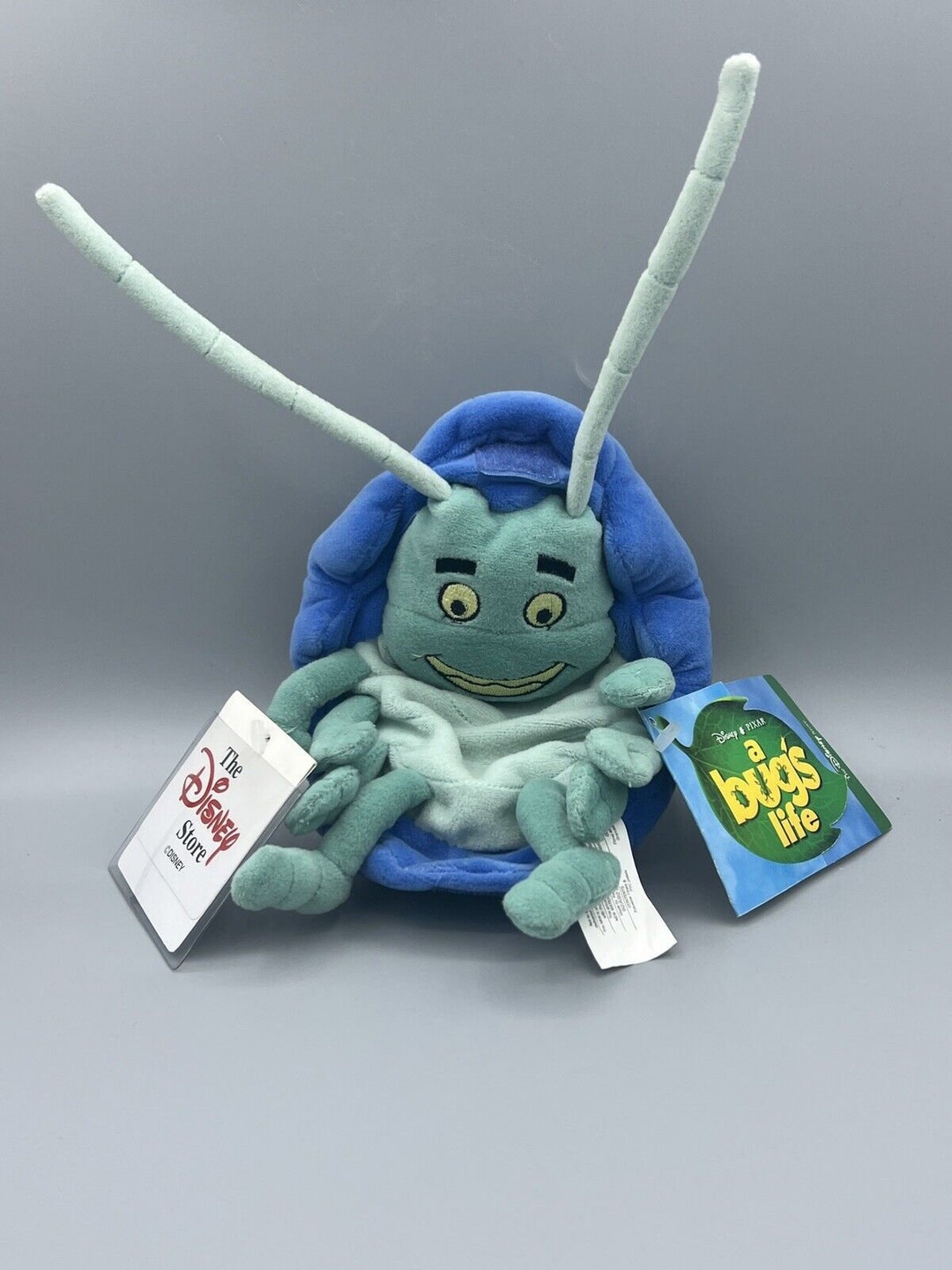 Disney Store Bugs Life Plush Soft Toy Beanie Tuck 8 New Retired Vintage ...