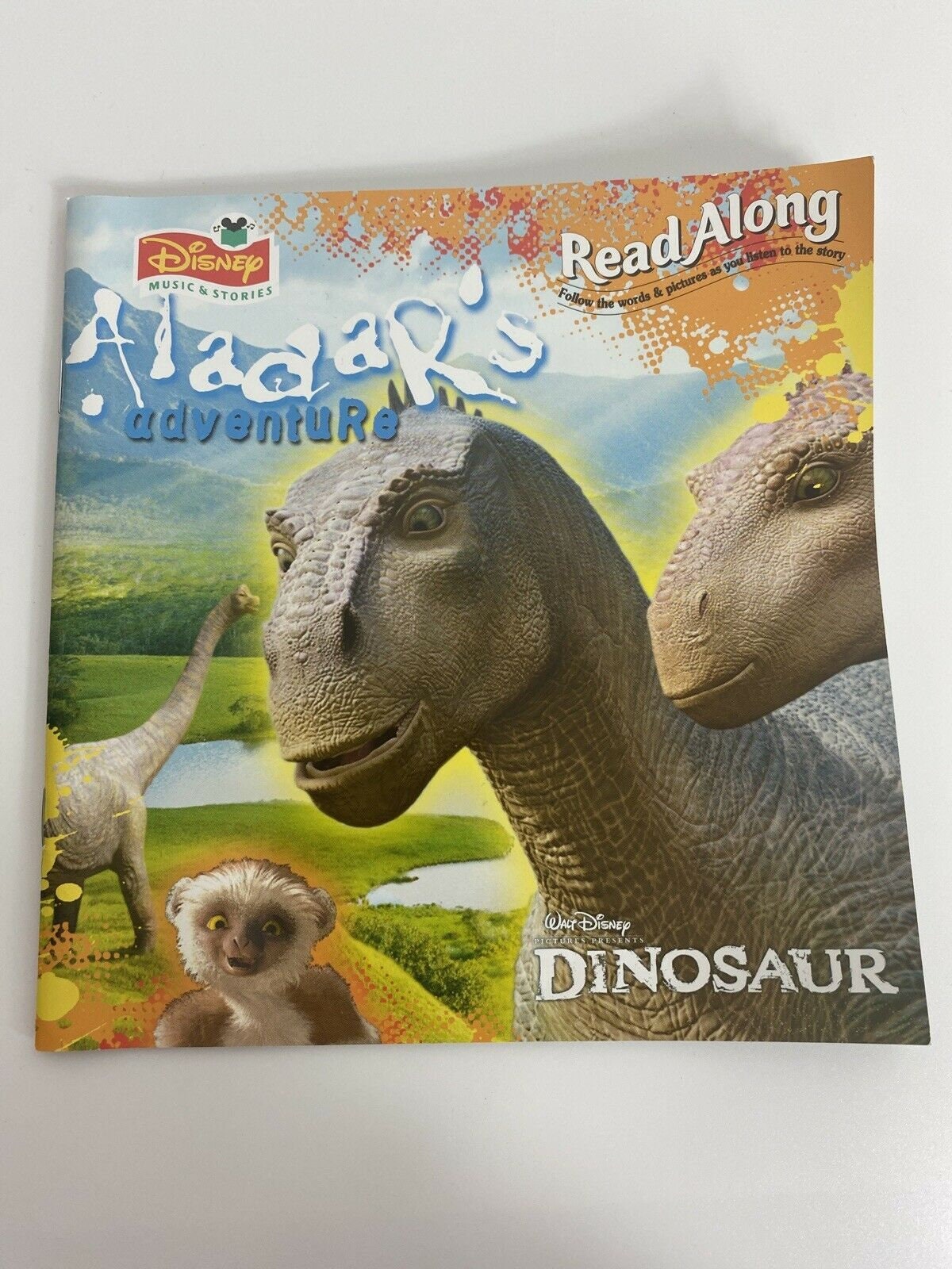 Disney Read Along Aladar's Adventure Dinosaur Storybook and Tape 2000 ...