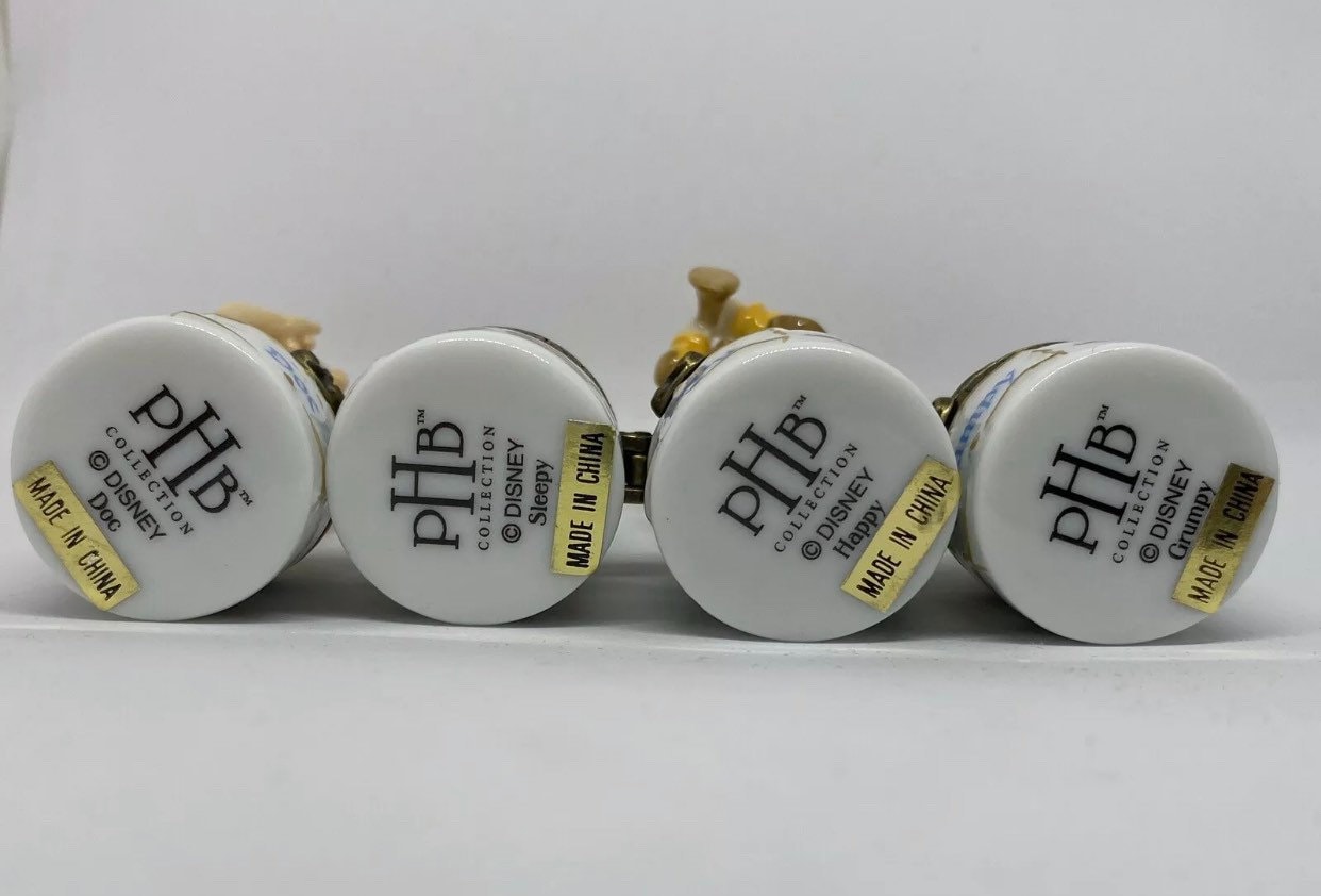 Disney PHB Collection Snow White & Dwarfs Hinged Trinket Boxes - Etsy