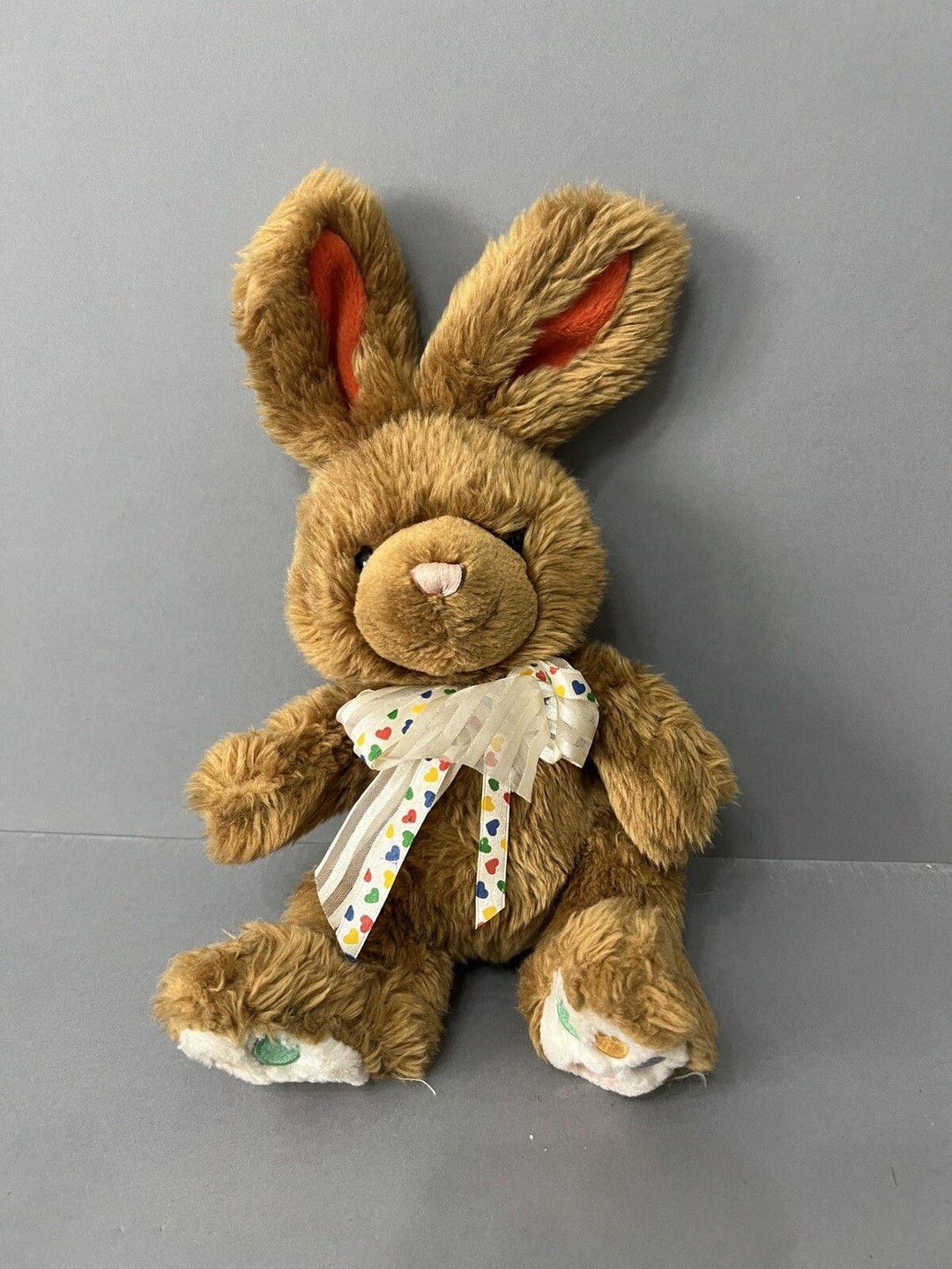 E & J Classic Easter Bunny Rabbit Plush Soft Toy Brown Vintage 12” - Etsy