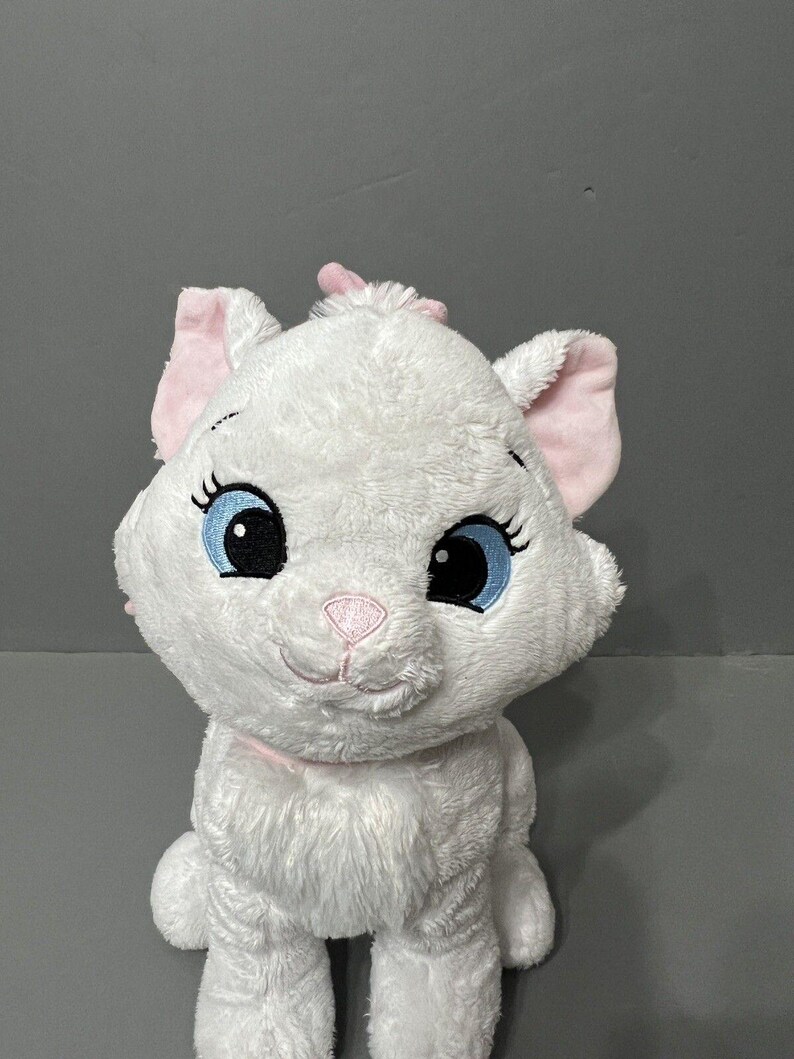 Disney Marie Aristocats Plush Soft Toy Stuffed Animal Kitten Pink Bow ...