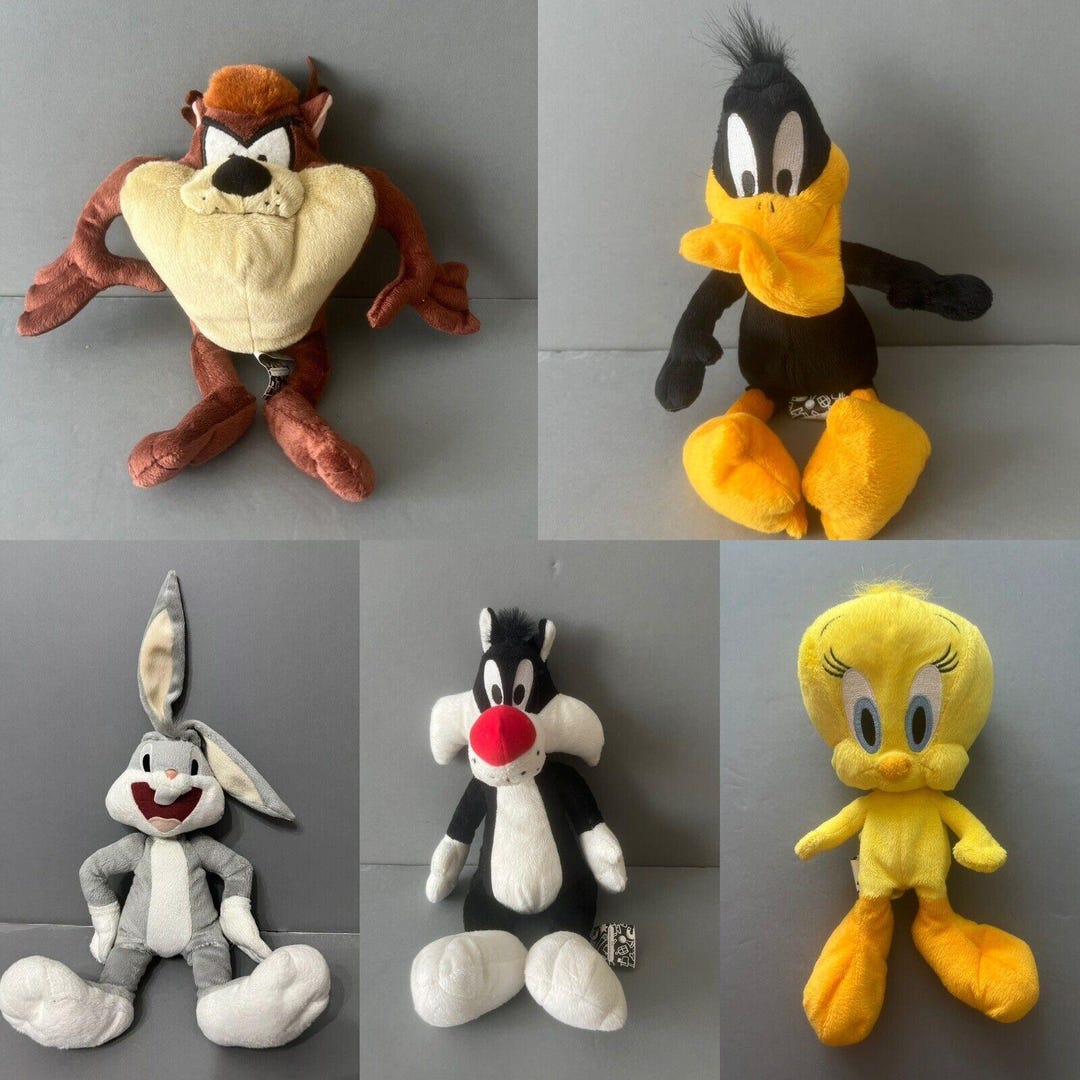 Looney Tunes Soft Toy Bugs Bunny Tweety Sylvester Tasmanian Devil Daffy ...
