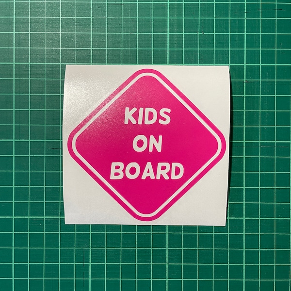 Car Sticker Kids on Board - Etsy