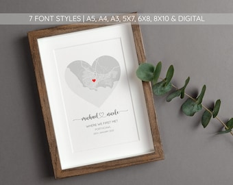 Where We First Met Wall Art - PLR - Etsy