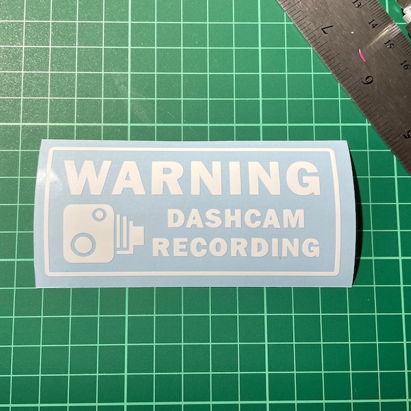 In Car Camera Recording Decal - Etsy