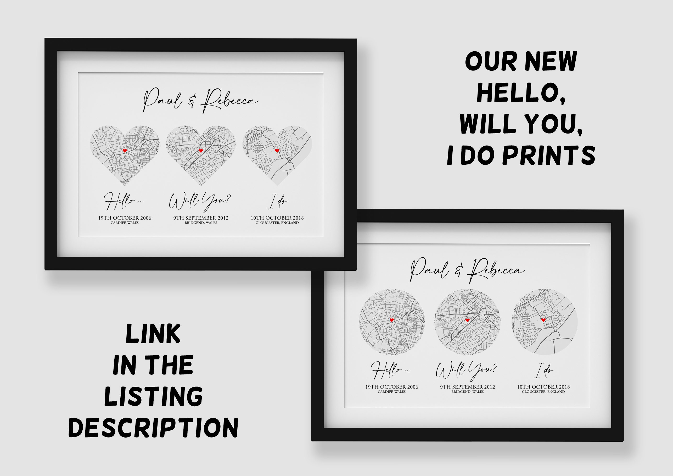 Personalised Hello Will You I Do Print Professional Fine Art - Etsy