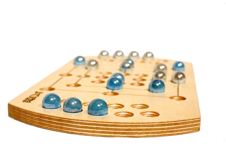 STRATEGY GAMES, NINE Men's Morris, Wooden Board 2 Players Table Top 10. ...