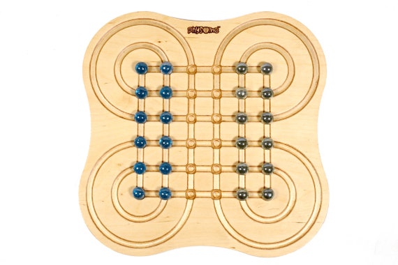 SURAKARTA TABLE GAME Wooden Board Game Strategy 2 Players - Etsy