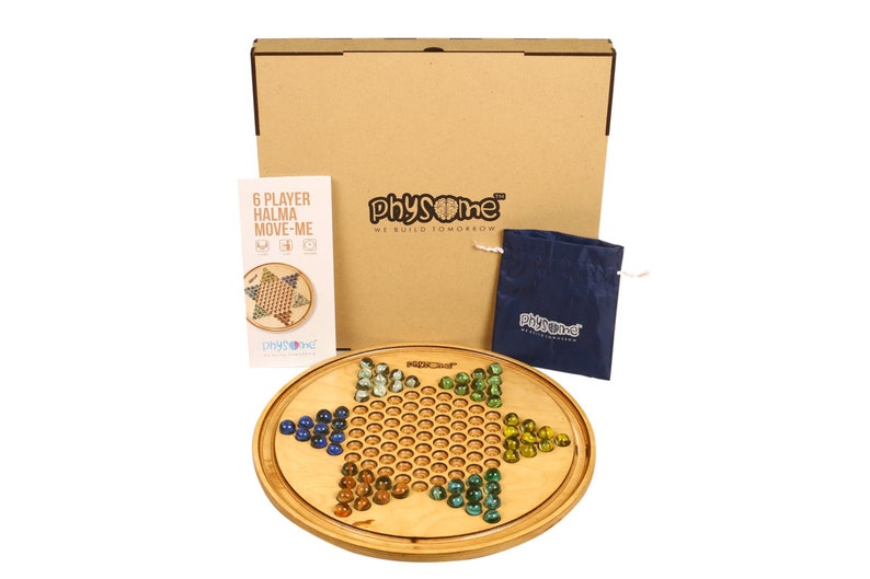 CHINESE CHECKERS, STRATEGY Games, Wooden Checkers Board, Halma Move 6 ...