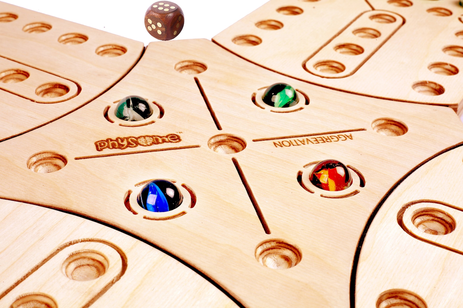 AGGRAVATION GAME, WOODEN Board Game, Strategy Magnetic Family Multi ...