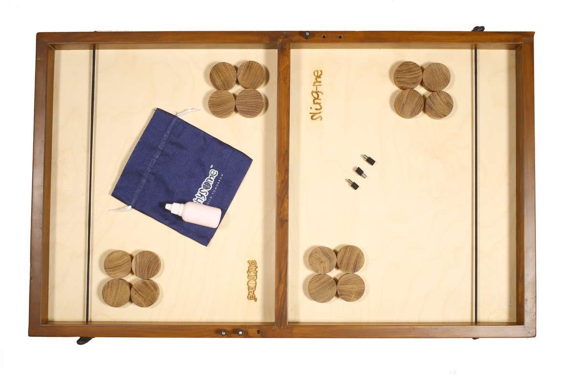 SLING PUCK GAME, Strategy Games, Wooden Board Famous Sling Shot, 30" X ...