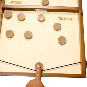 SLING PUCK GAME, Strategy Games, Wooden Board Famous Sling Shot, 30" X ...