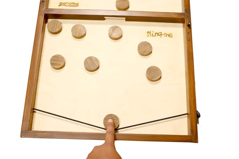SLING PUCK GAME, Strategy Games, Wooden Board Famous Sling Shot, 30" X ...