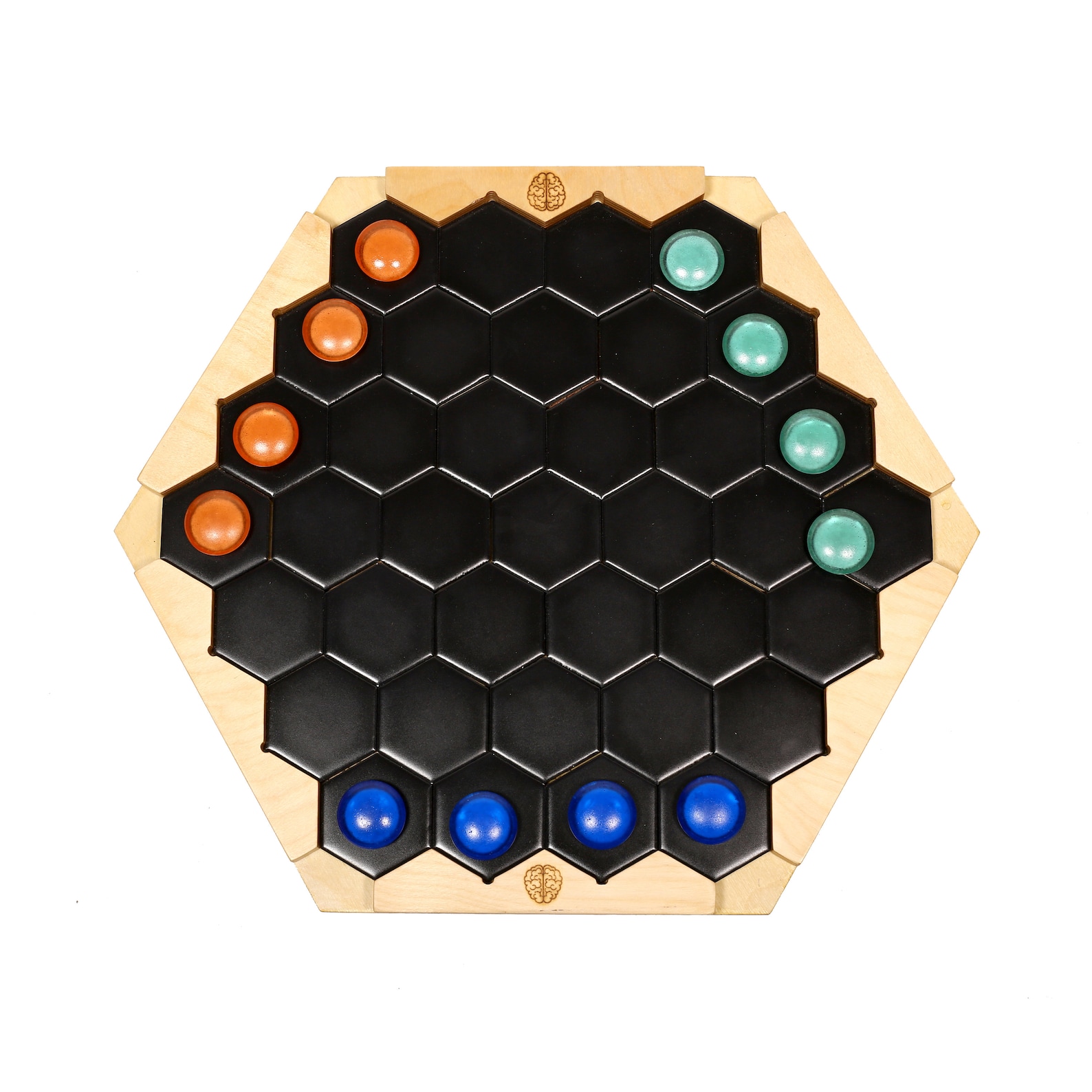 CUTE GAME, WOODEN Board Game, Pebbles Marbles Climb Game Set, Strategy ...