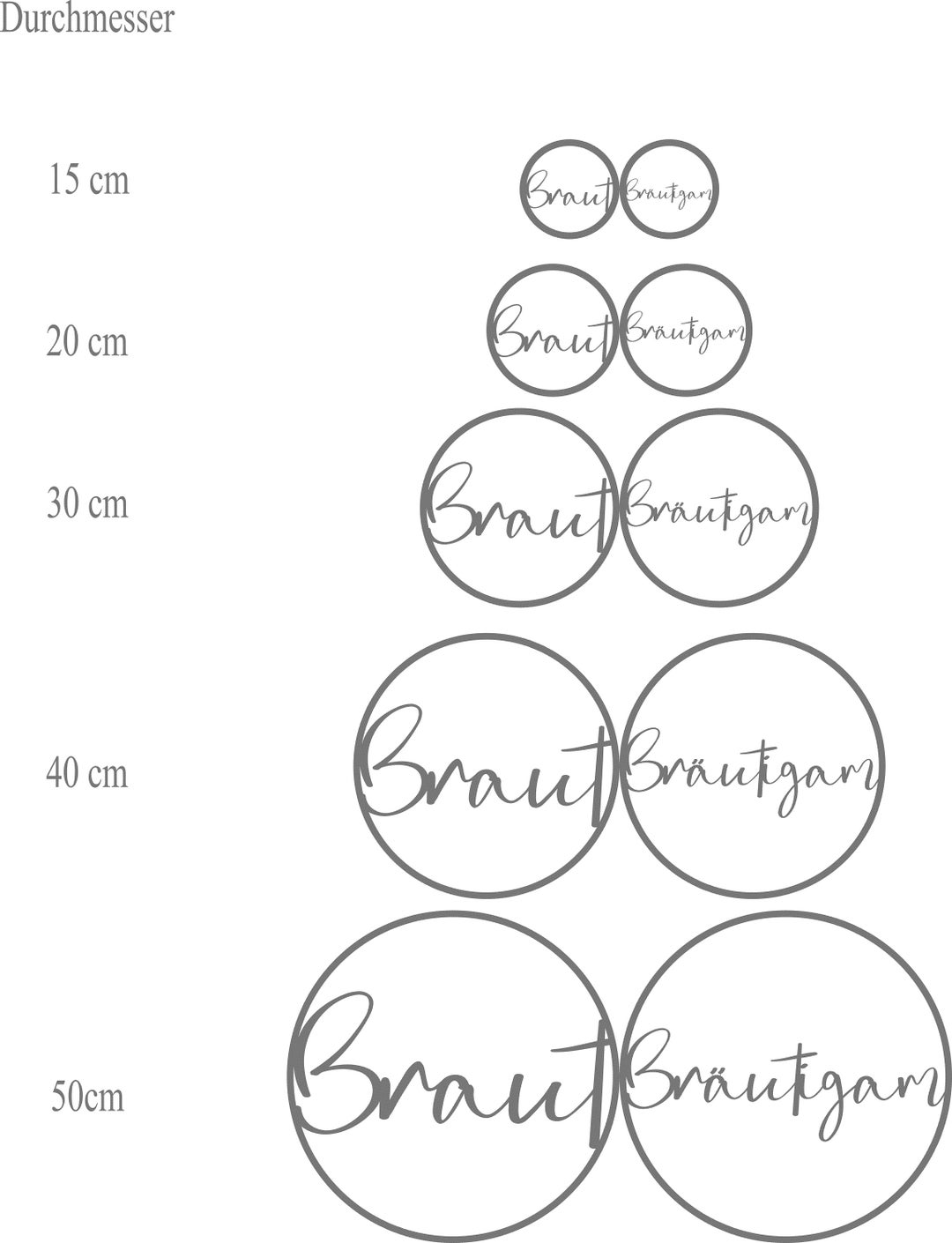 Bundle, Wedding Chair Rings Templates for Laser Cutter, in the Formats ...