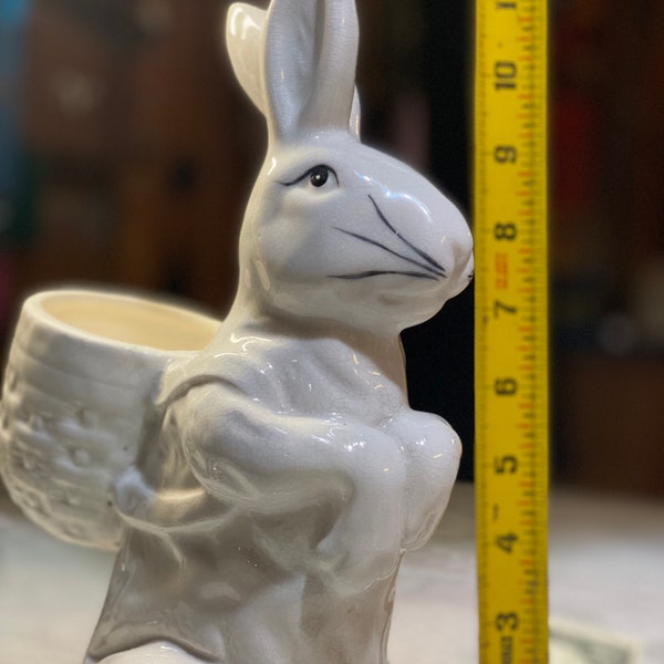 Vintage Rabbit Planter - Etsy
