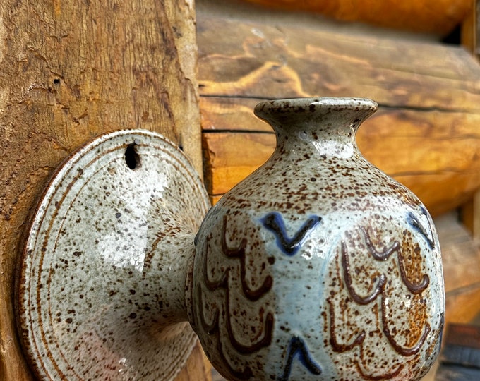 Ceramic Unique Handmade Pottery Wall Bud Vase - Etsy