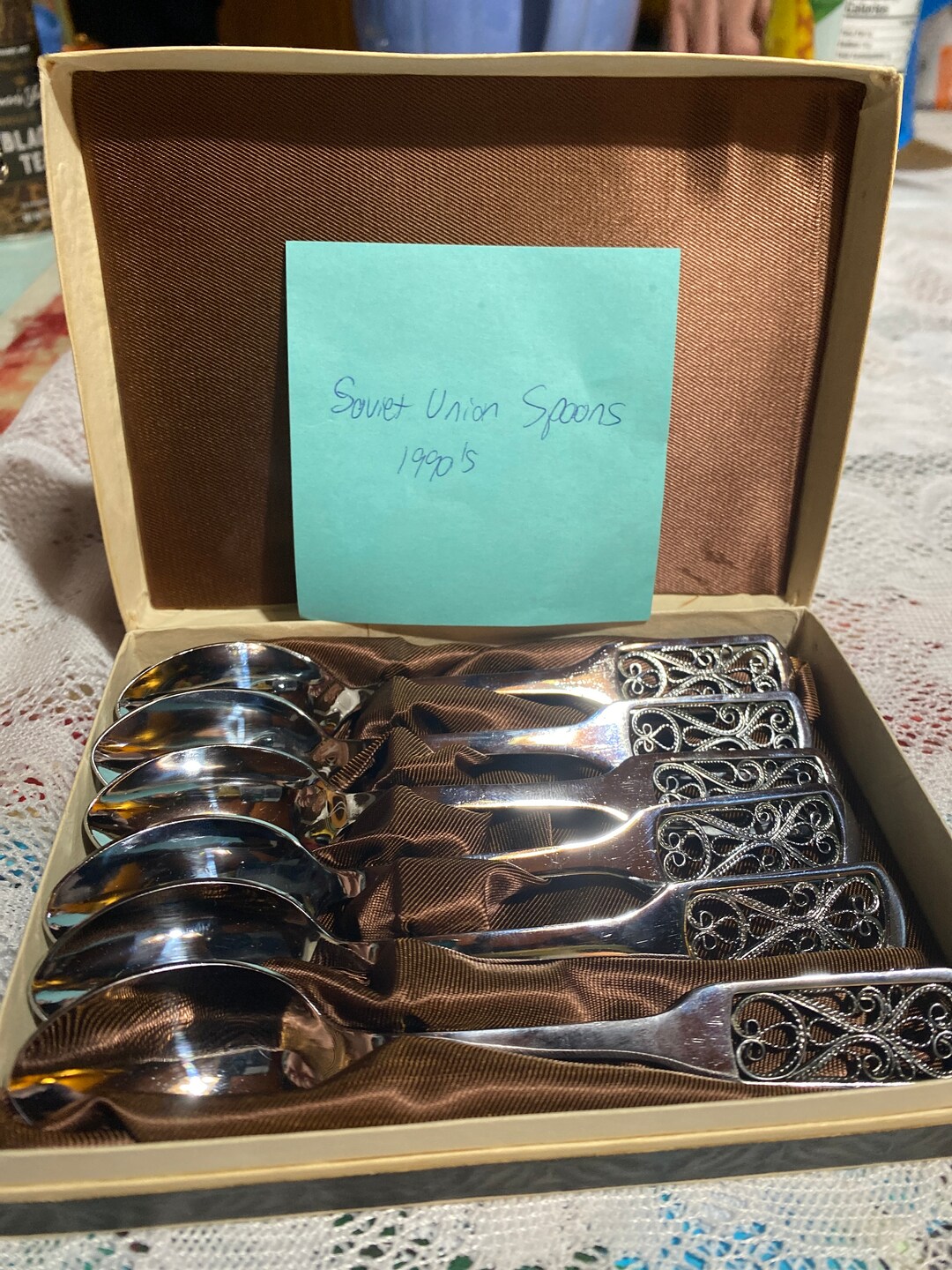 6 Teaspoons in Box - Etsy