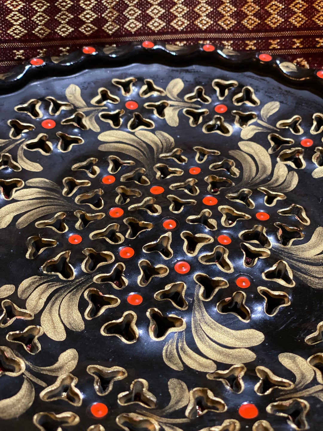 Hand Painted Platter - Etsy