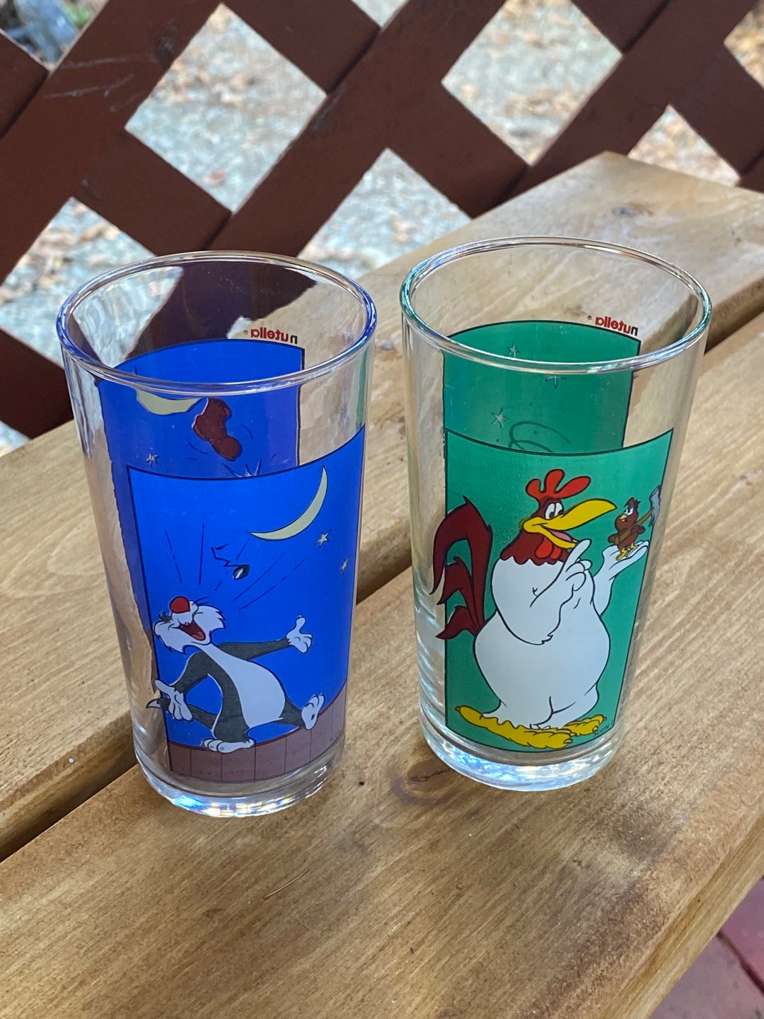 Two Nutella Looney Toons Glasses - Etsy