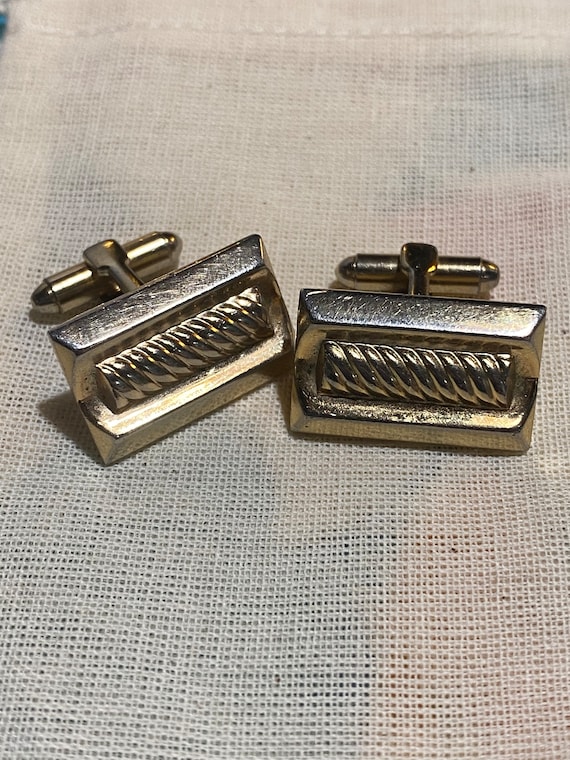 vintage pioneer cufflinks - Gem