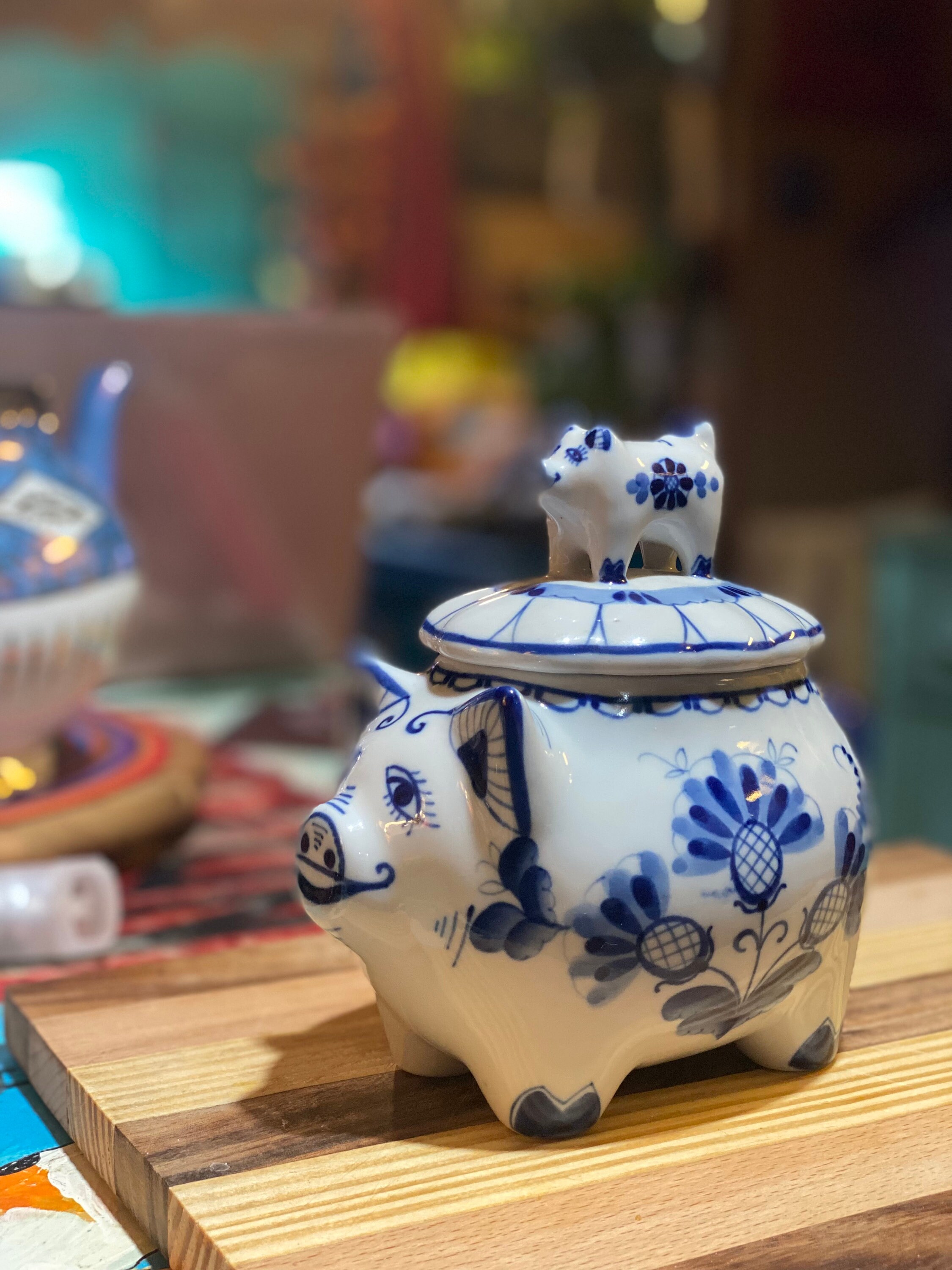 Vintage Russian Pottery Pig - Etsy