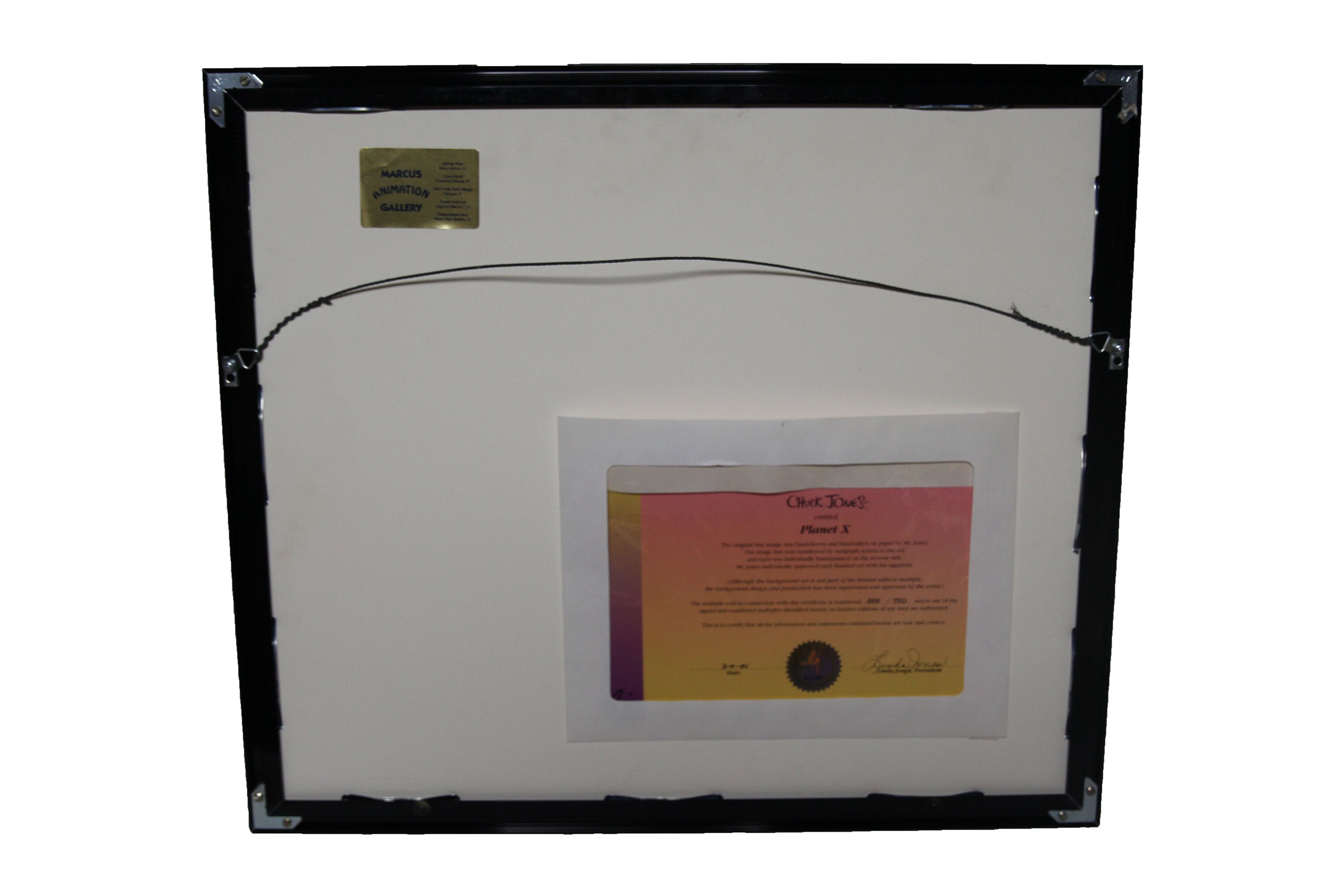 PLANET X Limited Edition Cel / CHUCK JONES/ Daffey Duck & Marvin the ...