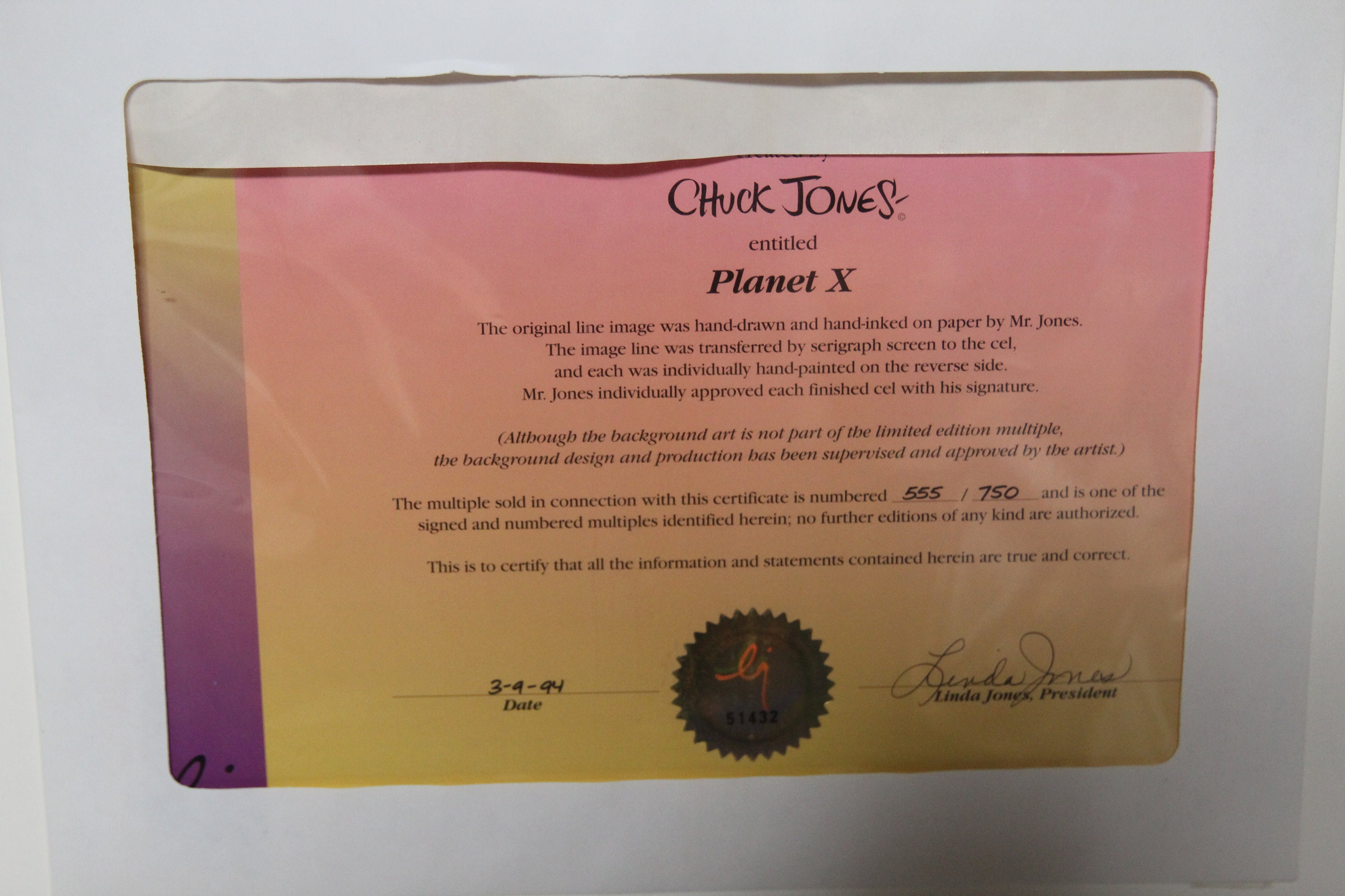 PLANET X Limited Edition Cel / CHUCK JONES/ Daffey Duck & - Etsy