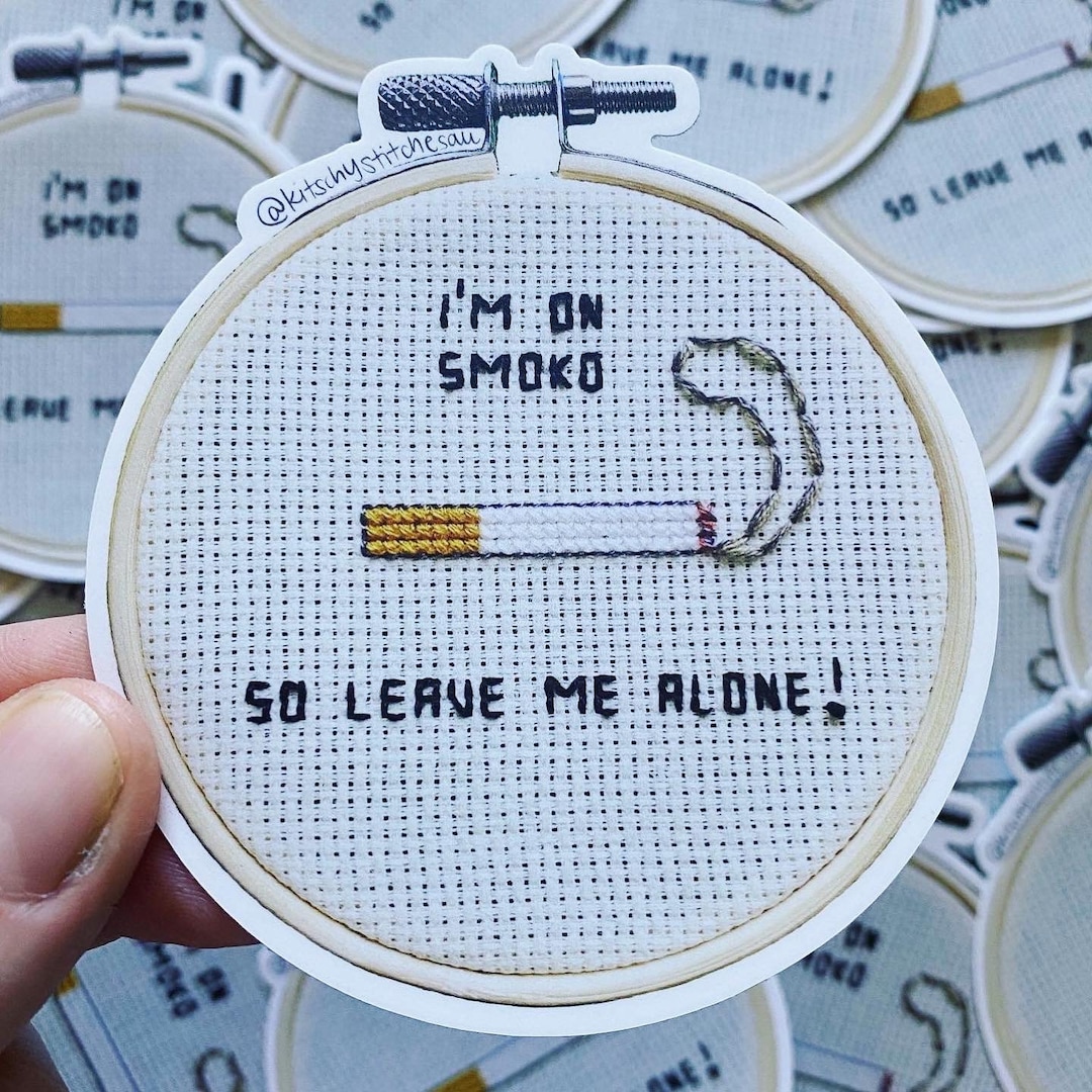 Mini i'm on Smoko Vinyl STICKER - Etsy