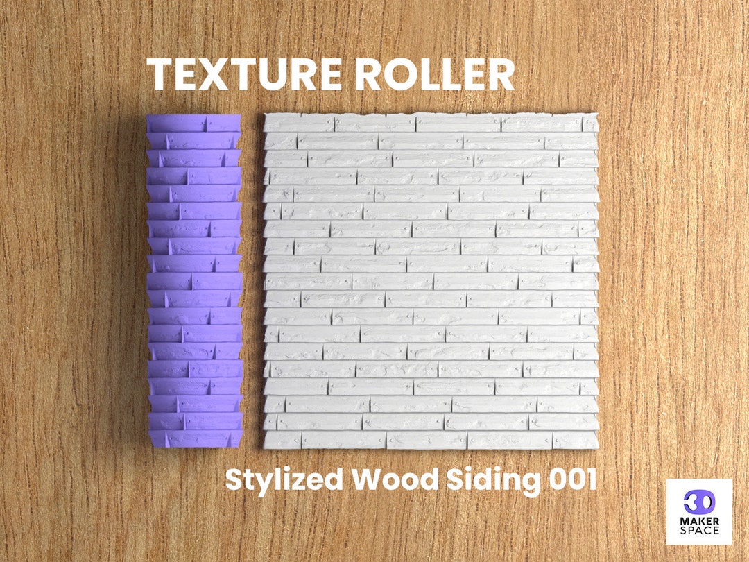 Stylized Wood Siding 001 | Polymer Clay Seamless Texture Roller ...