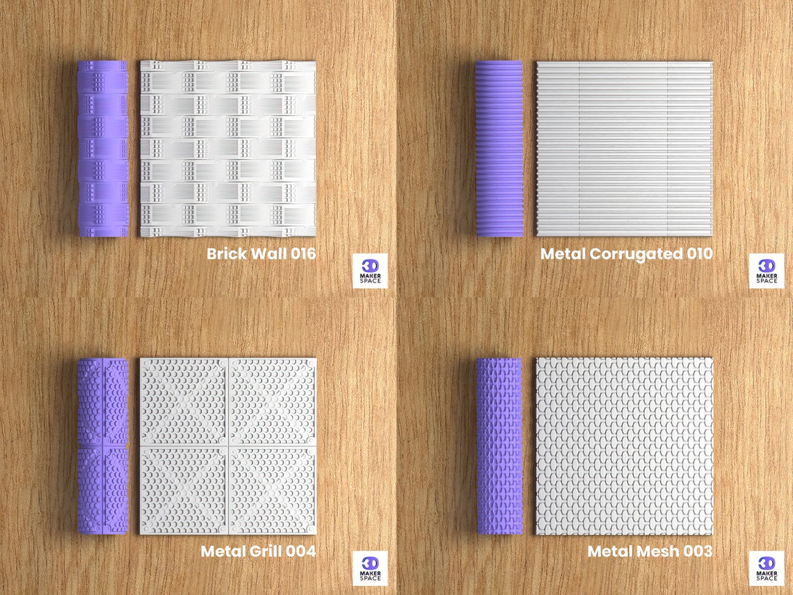 Texture Roller Pack : Soda | Polymer Clay Seamless Textures Rollers ...