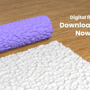 Wood Chiseled 001 | Polymer Clay Seamless Texture Roller | Digital STL ...