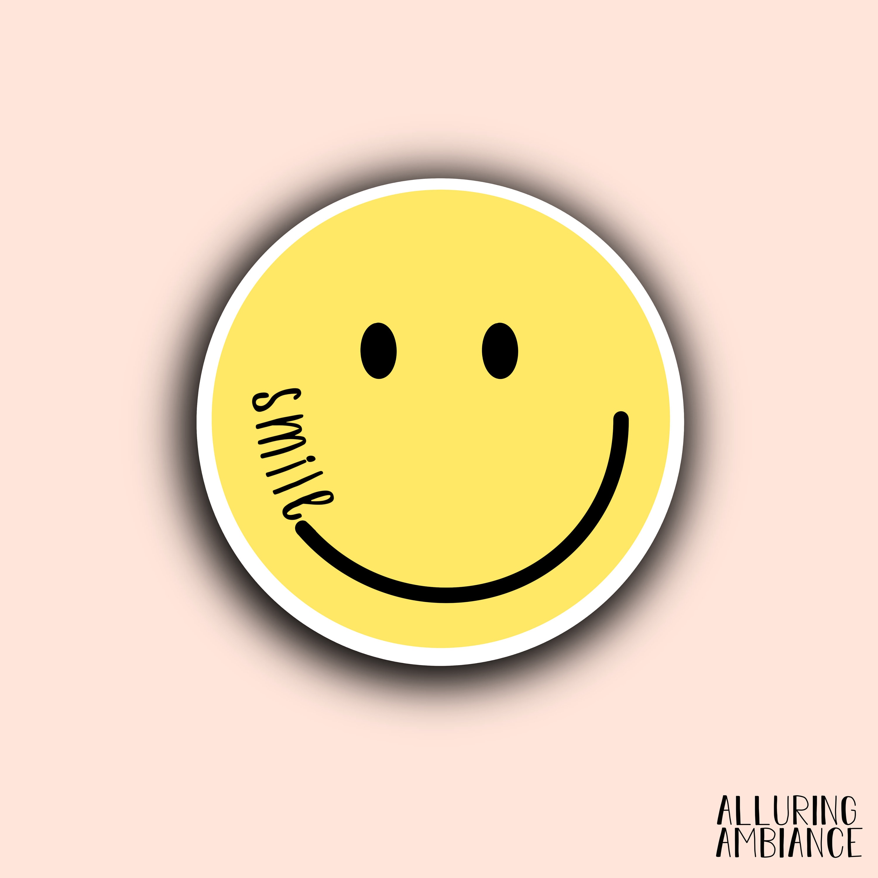 Smile Smiley Face Aesthetic Sticker Etsy