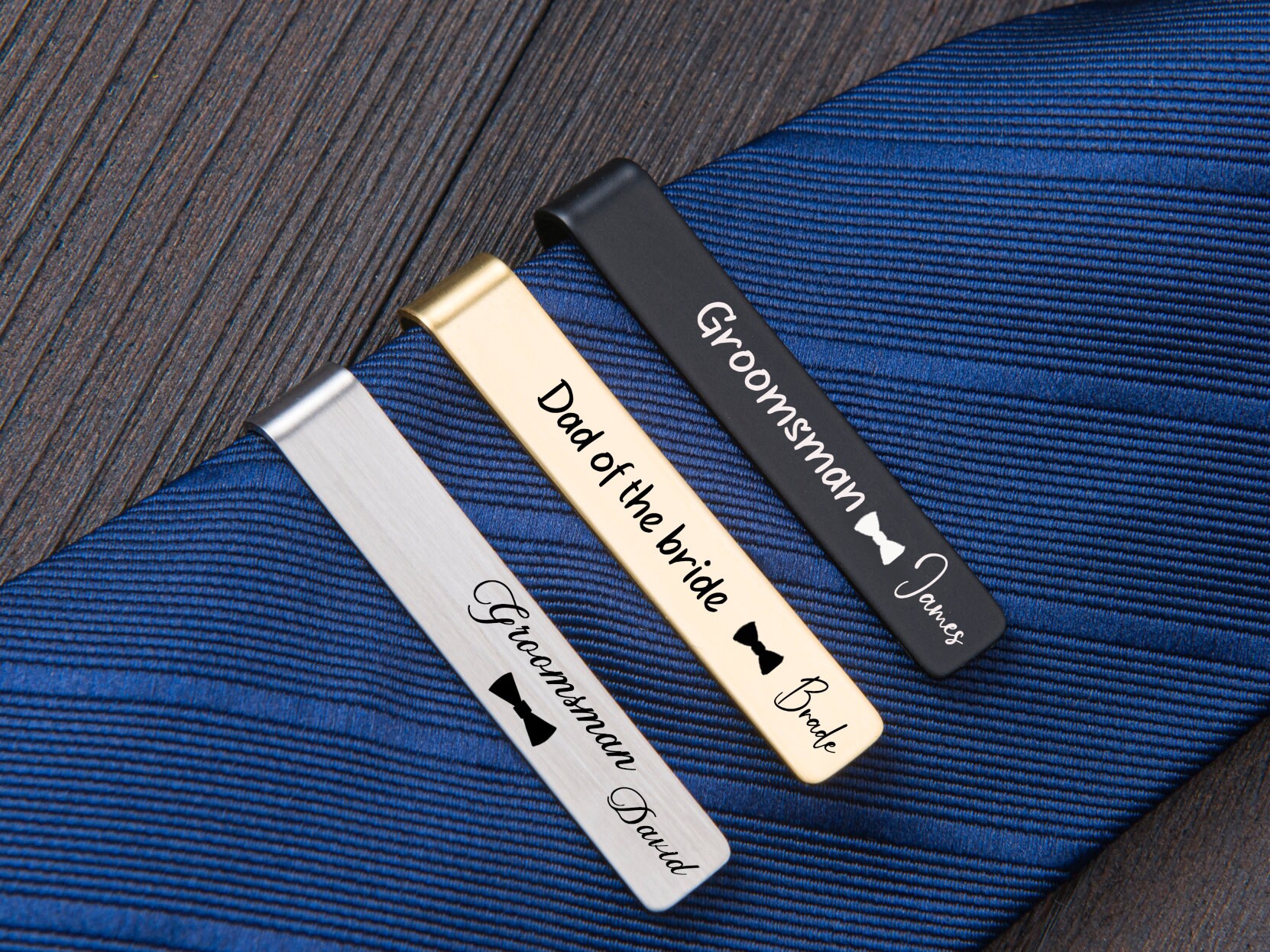 Custom Tie Clip,tie Clip Personalize,handwriting Tie Bar,groomsmen Tie ...