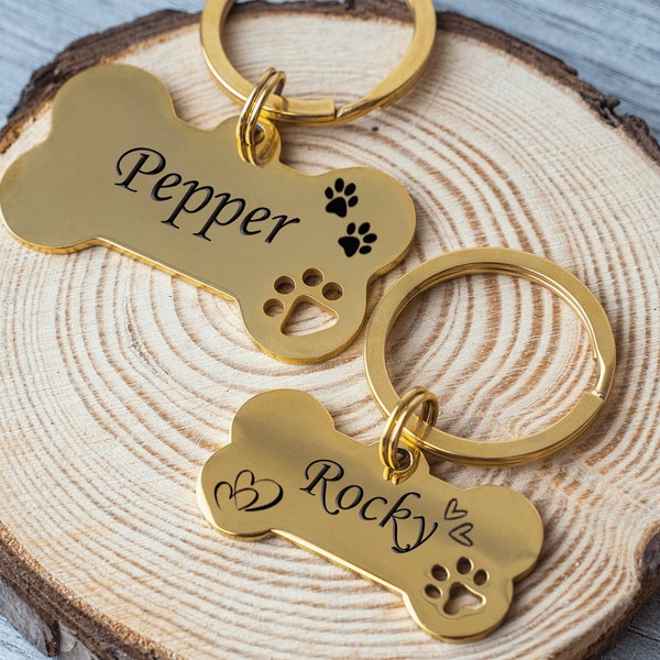 Dog Name Tags - Etsy