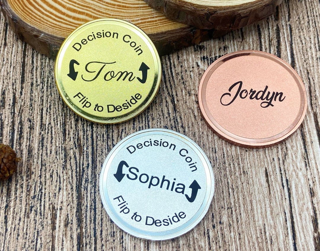 Decision Coin,personalized Laser Engraved Couples Coin,decision Coin ...