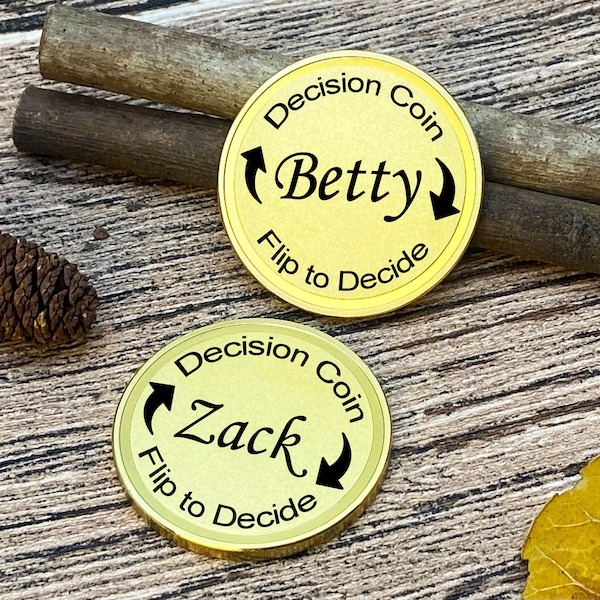 Decision Coin - Etsy UK