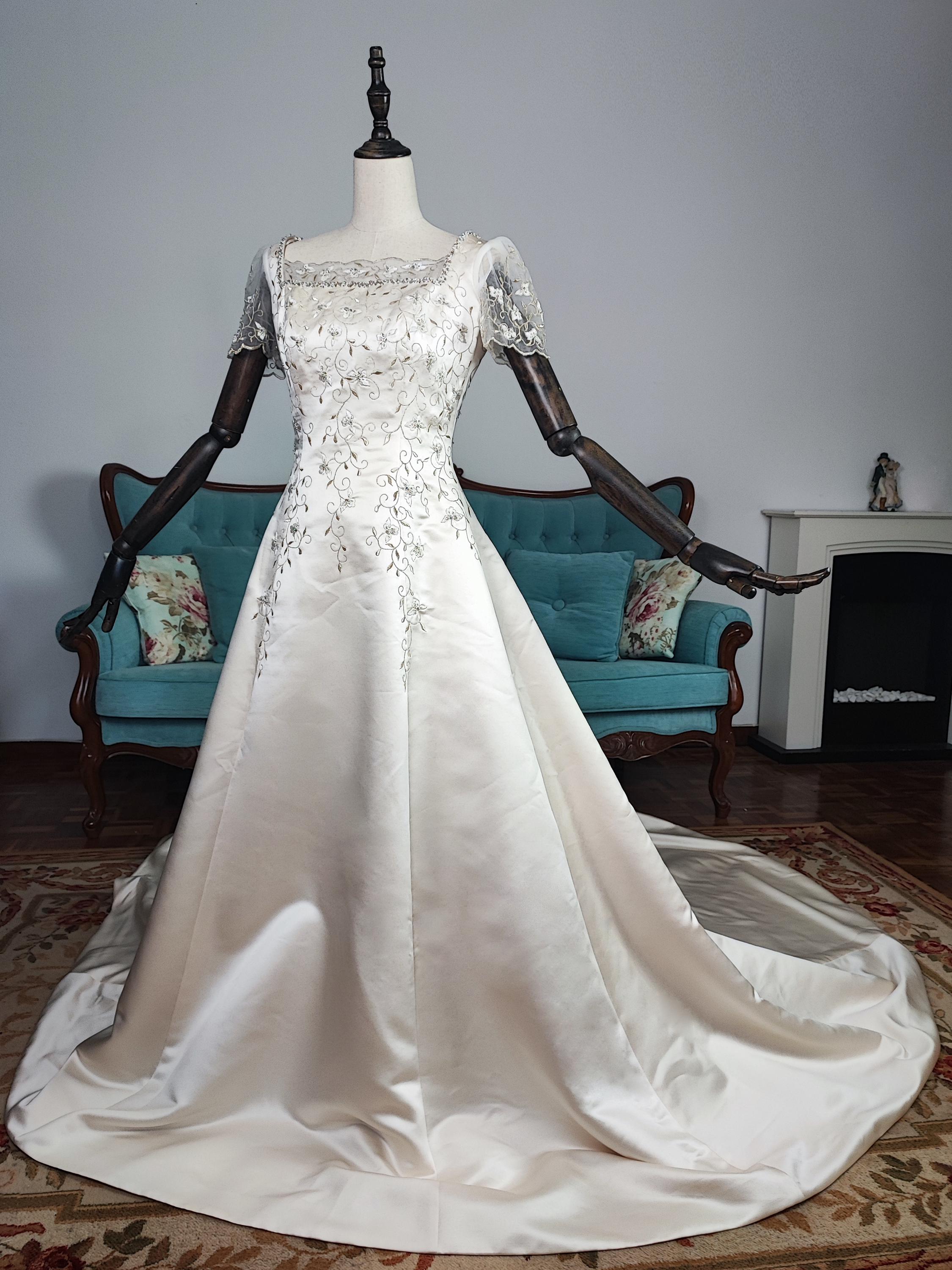 Vintage Fantasy Wedding Dress , 90s Bridal Gown, Princess Dress ...