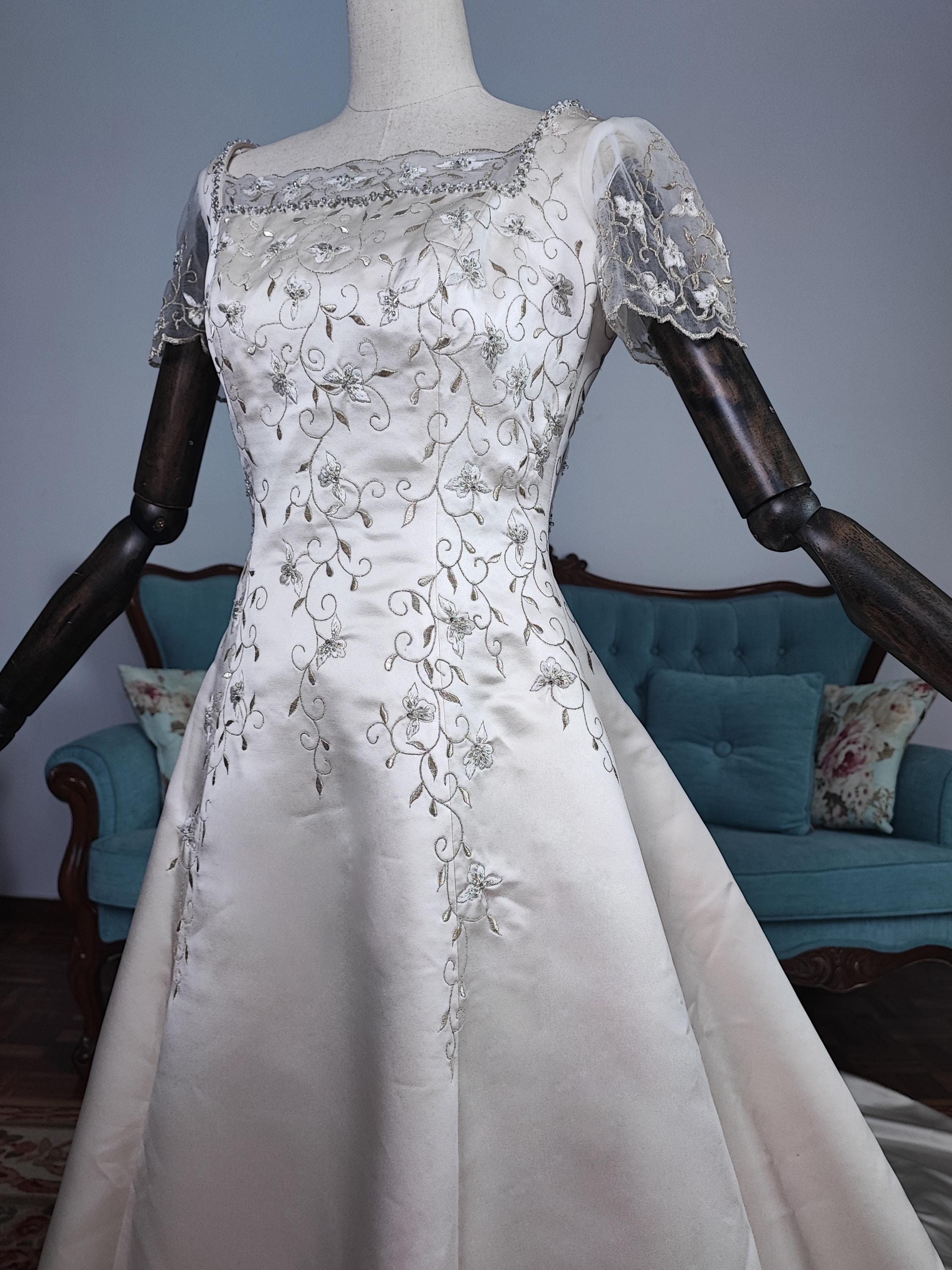 Vintage Fantasy Wedding Dress , 90s Bridal Gown, Princess Dress ...