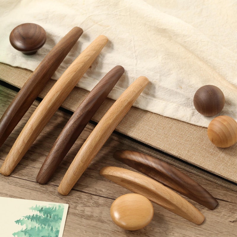 Walnut Drawer Pull - Etsy