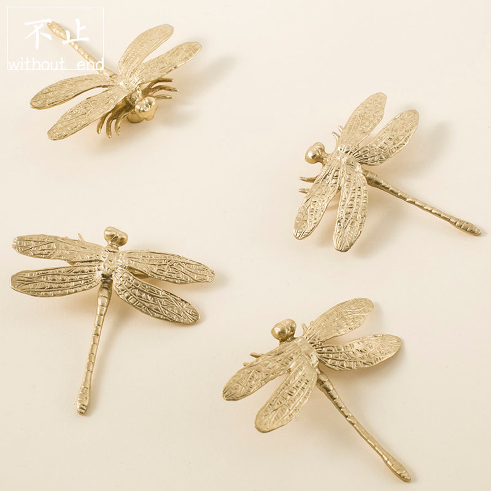 Dragonfly Brass Knobs and Pulls/ Drawer Knobs/cabinet - Etsy