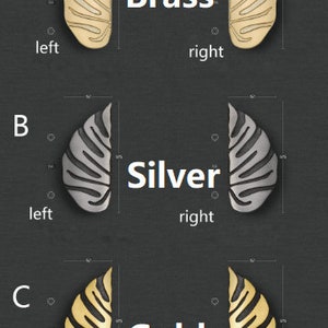 Monstera Leaf Brass Knobs and Pulls/ Turtle Leaf Drawer Knobs/cabinet Pulls/wardrobe Pull ...