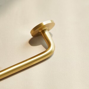 EXTRA Long Modern Brass Drawer Knobs Pulls/solid Kitchen Pull Handles ...