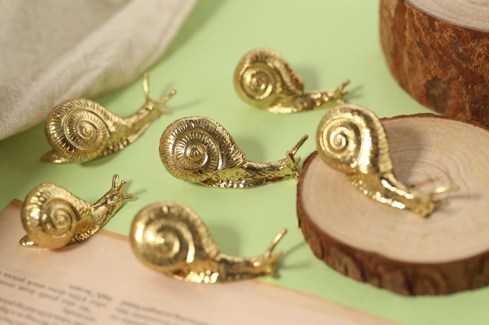 Snails Brass Knobs and Pulls/drawer Knobs/cabinet Pulls/wardrobe Pull /offices Knob /cafes Knob ...